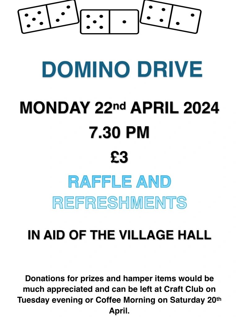 Domino Drive | Kaber Village Hall